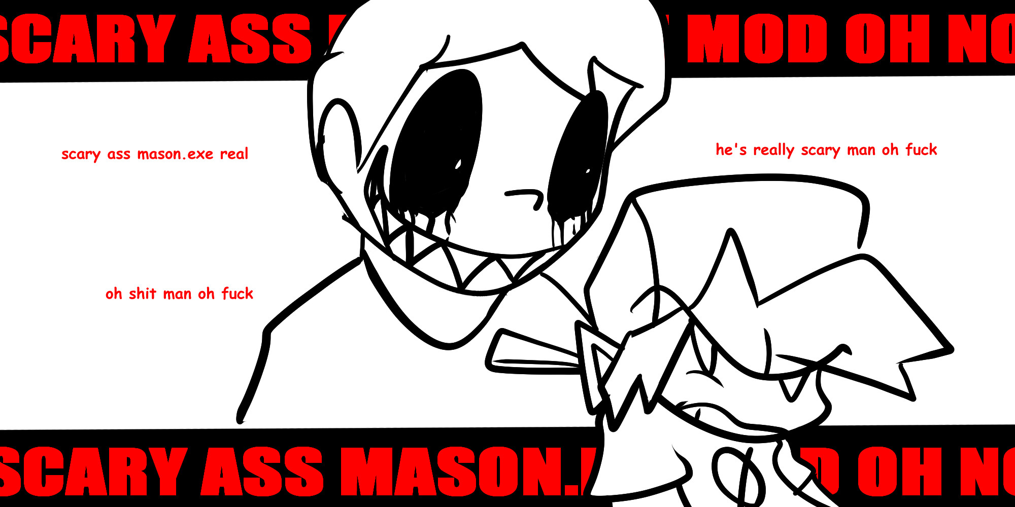 Vs Mason.EXE (This guy's pretty fuckin' scary man) Mod for Friday Night ...