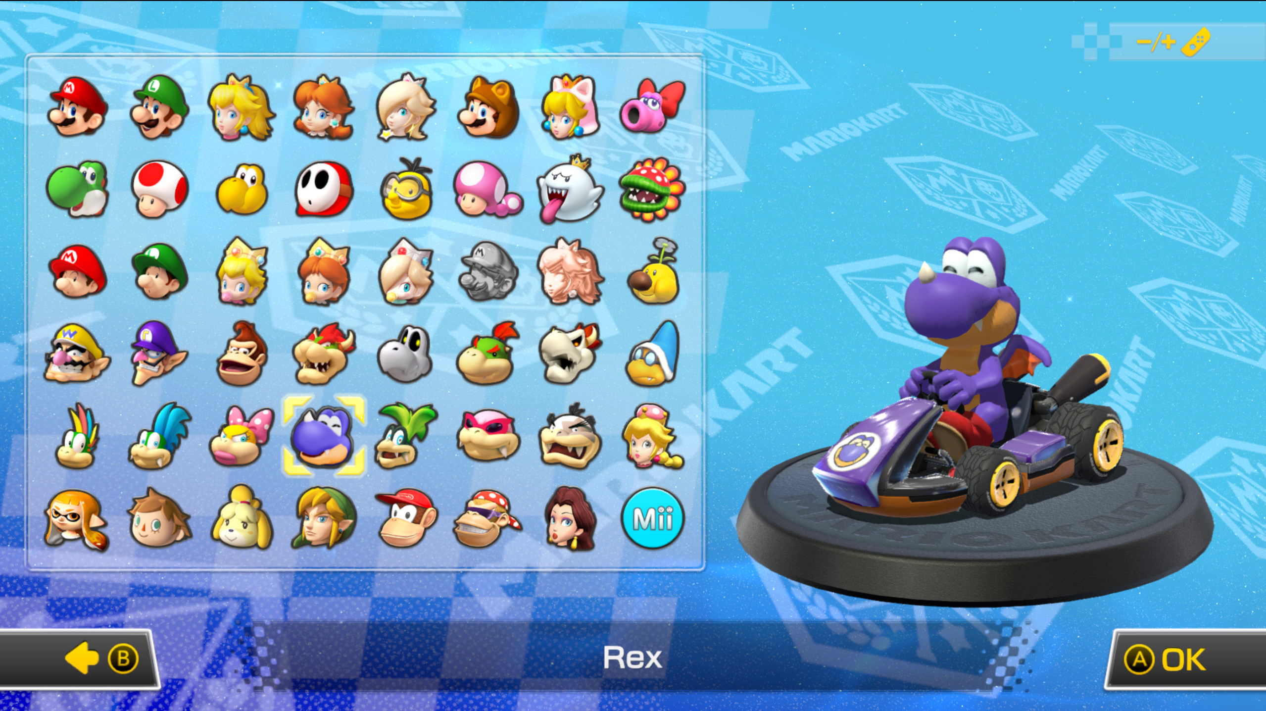 Rex from Super Mario World Mod for Mario Kart 8 Deluxe | MK8D Mods