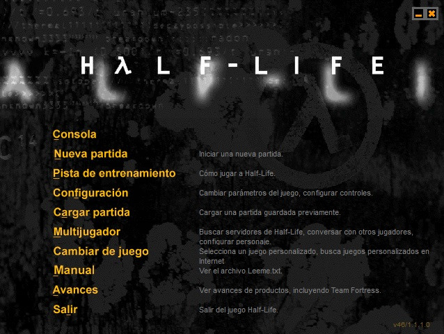 [ESP] Corrección de la traducción del menú Mod for Half-Life | HL Mods