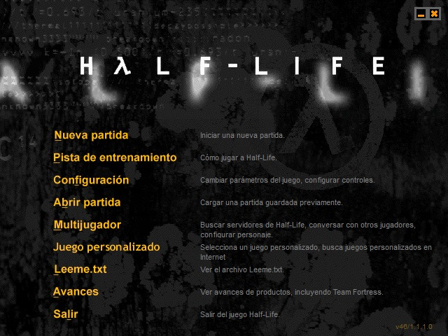 [ESP] Corrección de la traducción del menú Mod for Half-Life | HL Mods