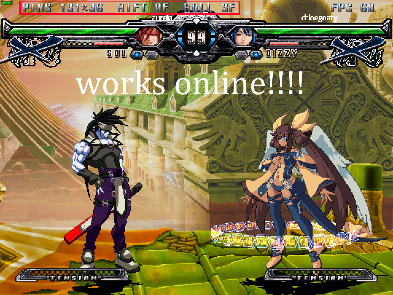 Xrd -Rev2- Dizzy over +R Dizzy Mod for Guilty Gear XX Accent Core Plus ...