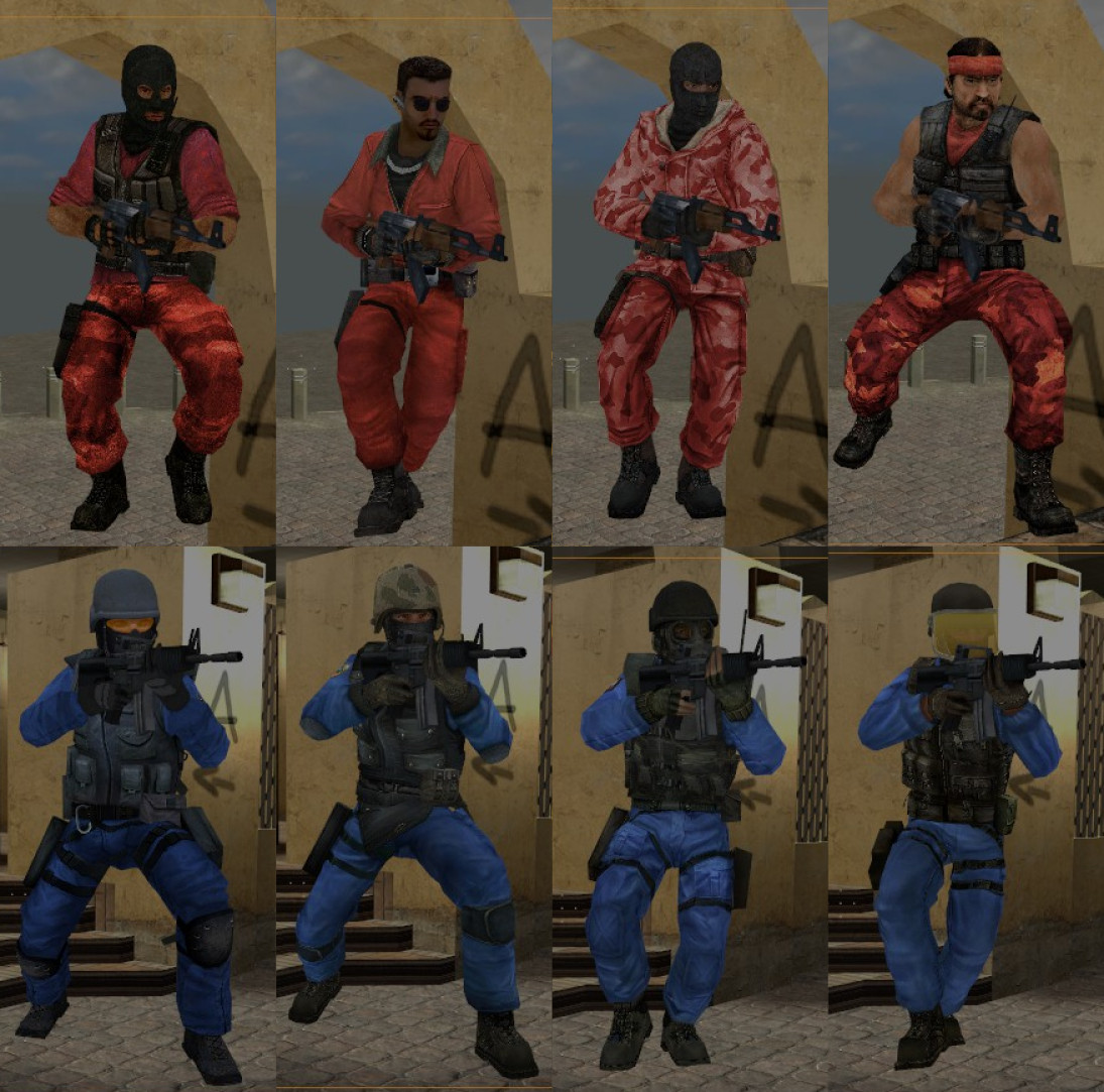 Red Ts & Blue CTs recolour Mod for Counter-Strike: Source | CS:S Mods