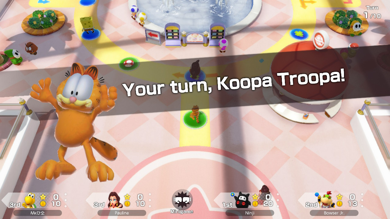 Garfield Joins The Party! Mod for Super Mario Party Jamboree | SMPJ Mods