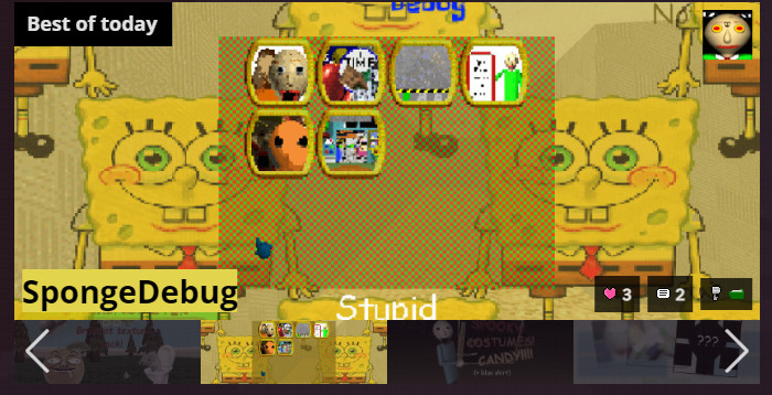 SpongeDebug Mod for Baldi's Basics | Baldi Mods