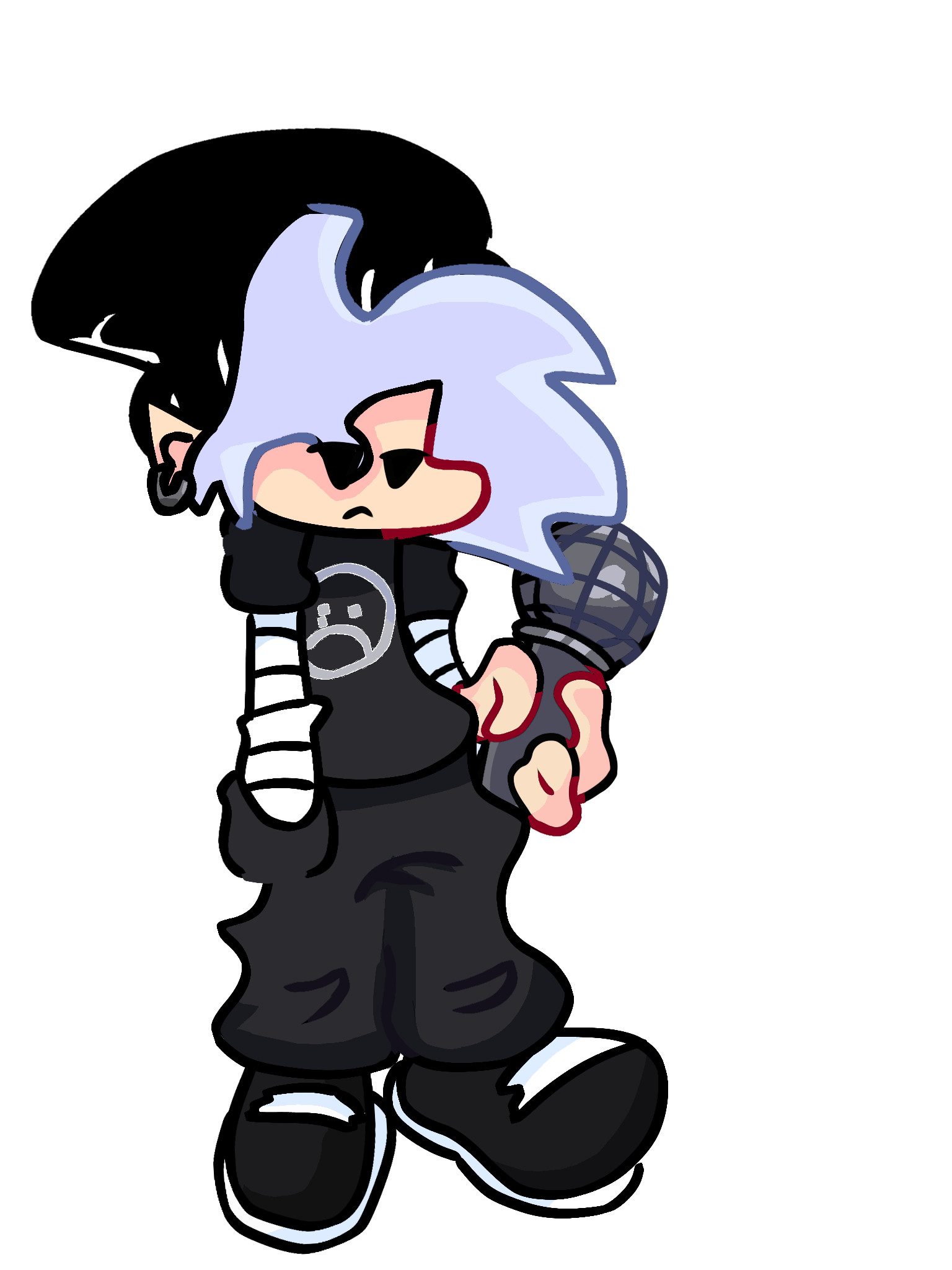 BF_EMO reskin custom Mod for Friday Night Funkin' | FNF Mods