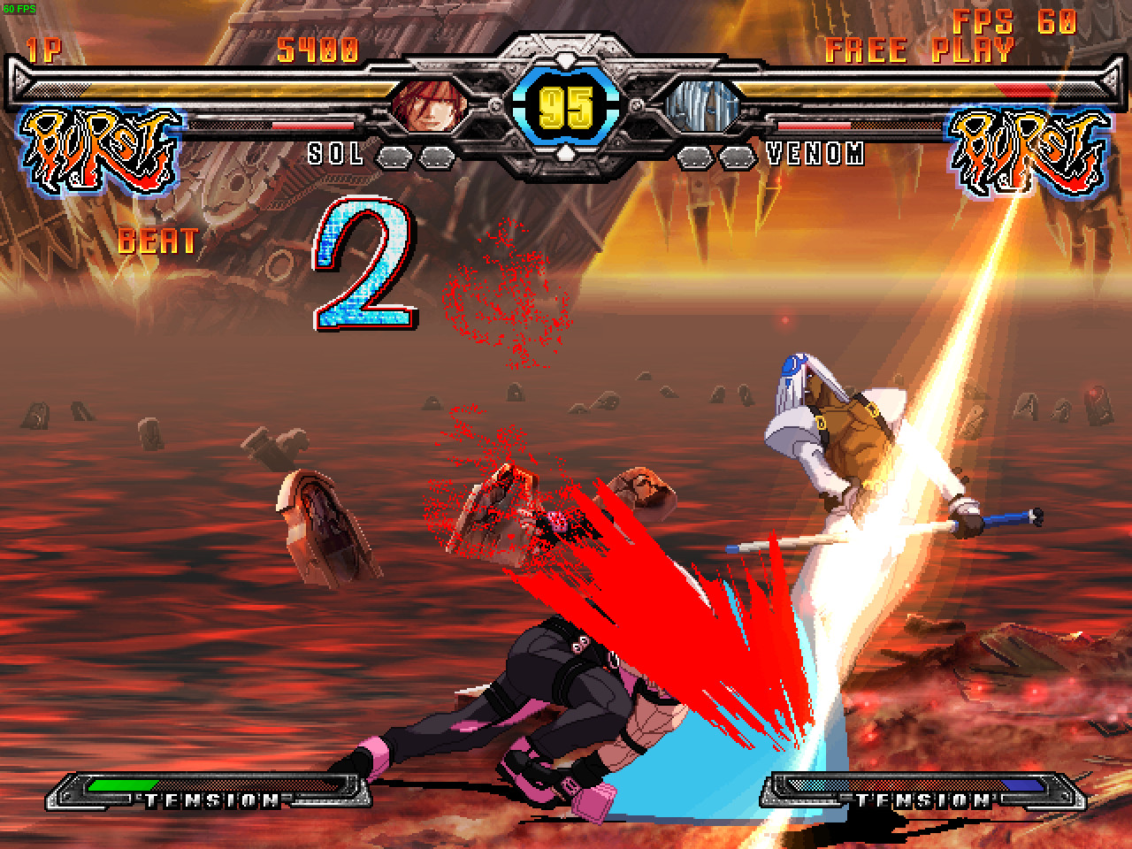 Restore XX Blood animations Mod for Guilty Gear XX Accent Core Plus R ...