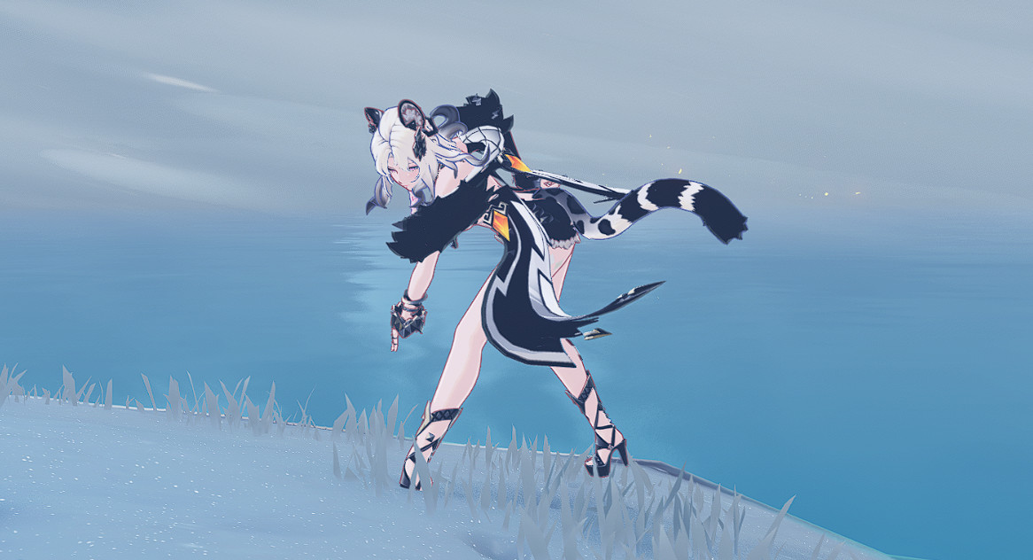 White Xilonen (Snow leopard) Mod for Genshin Impact | GI Mods