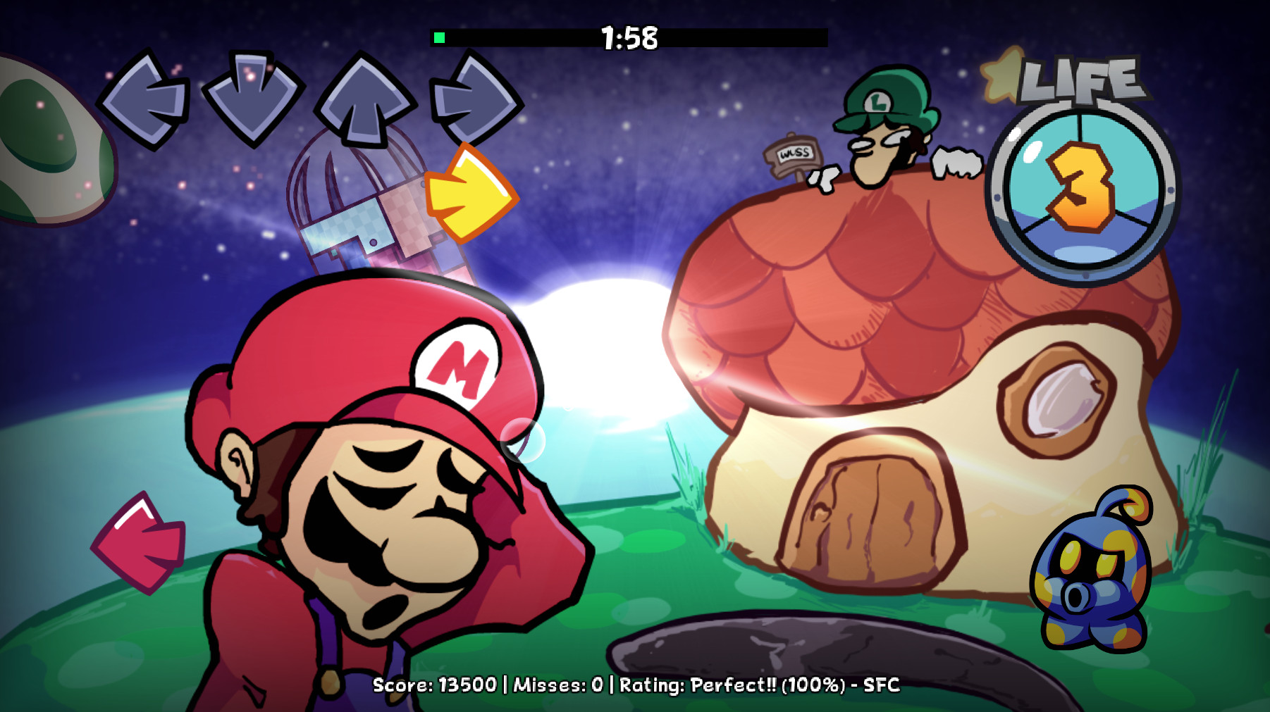 Super Funkin' Galaxy [DEMO V2.3] Mod for Friday Night Funkin' | FNF Mods