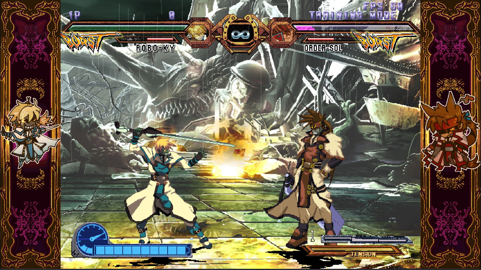 Type C Sidebar Chibis Redrawn Mod for Guilty Gear XX Accent Core Plus R ...