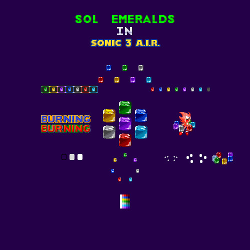 Sol Emeralds Mod Mod for Sonic 3 A.I.R. | S3AIR Mods