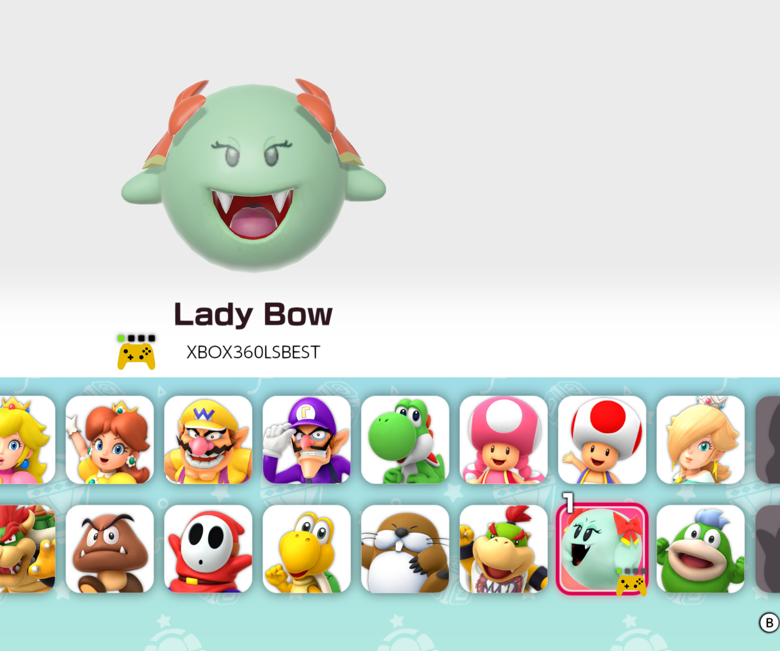 Lady Bow Over Boo Mod for Super Mario Party Jamboree | SMPJ Mods
