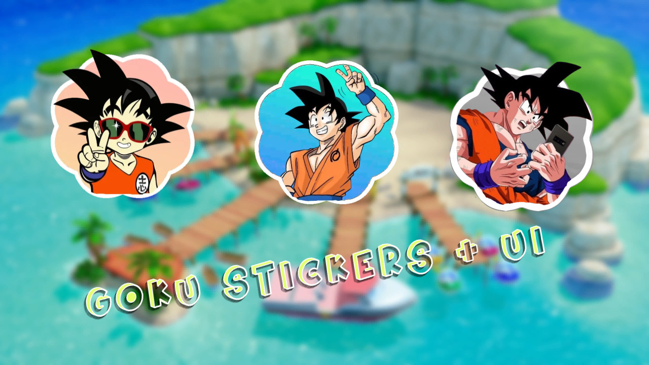 Goku&Vegeta Sticker + New UI Mod for Super Mario Party Jamboree | SMPJ Mods
