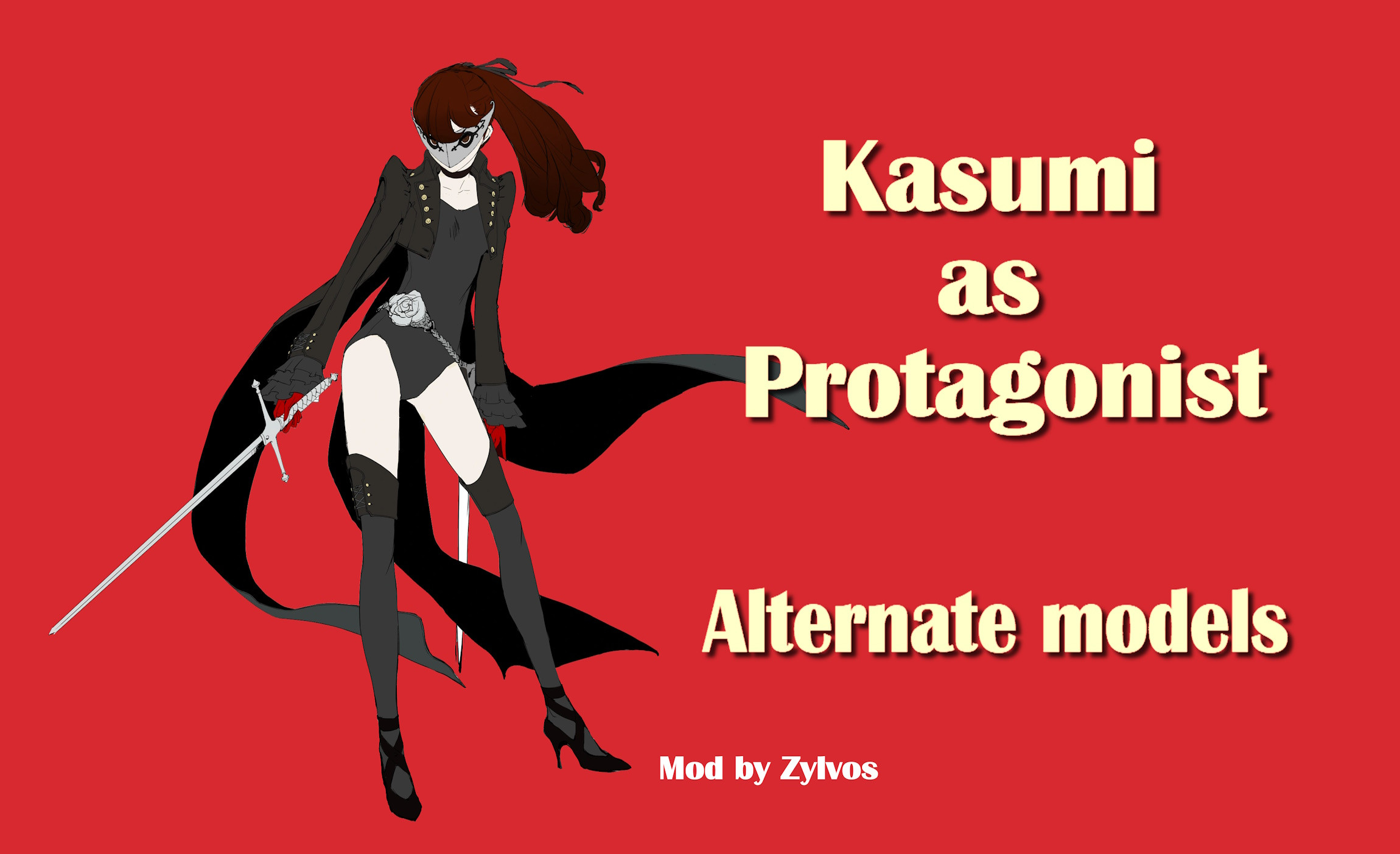 Kasumi as Protagonist - Alternate models Mod for Persona 5 Royal (PC ...