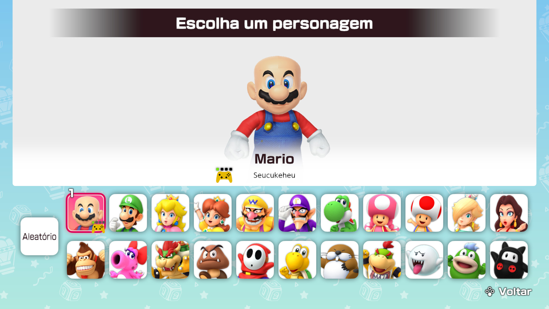 Super Mario Bald Mod for Super Mario Party Jamboree | SMPJ Mods