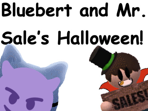 Bluebert and Mr Sale's Halloween! Mod for Baldi's Basics | Baldi Mods