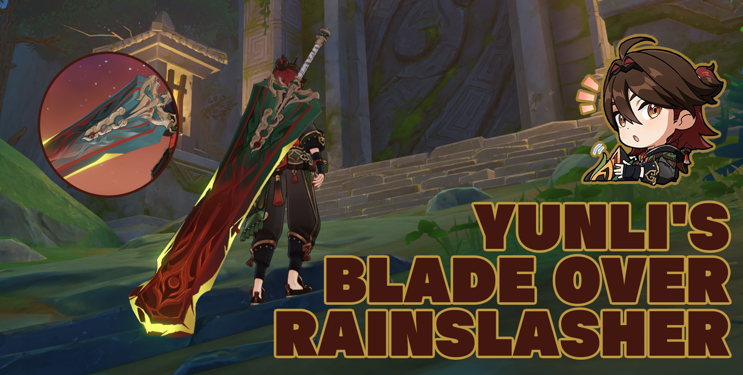 Yunli's blade over Rainslasher (+Gaming recolor) Mod for Genshin Impact ...
