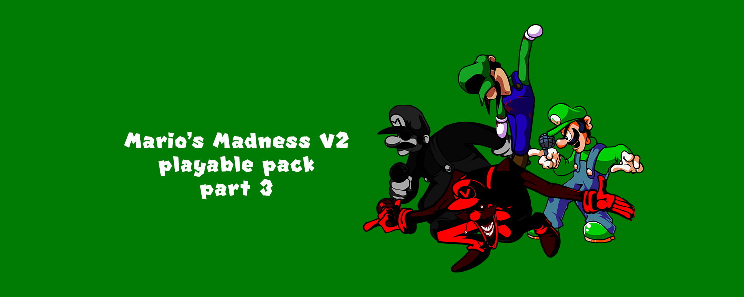 Mario's Madness V2 playable pack (part 3) Mod for Friday Night Funkin ...