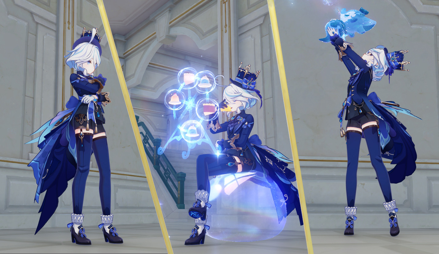 Furina blue leggings Mod for Genshin Impact | GI Mods
