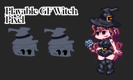 Playable GF Witch Pixel Mod for Friday Night Funkin' | FNF Mods