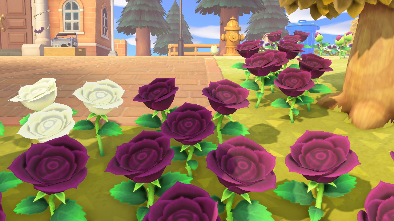 Classic Purple Roses Mod for Animal Crossing: New Horizons | ACNH Mods