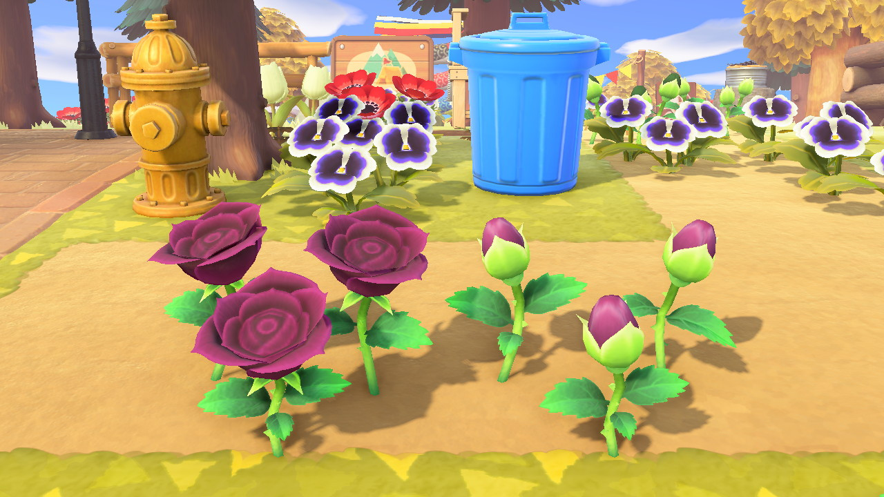 Classic Purple Roses Mod for Animal Crossing: New Horizons | ACNH Mods