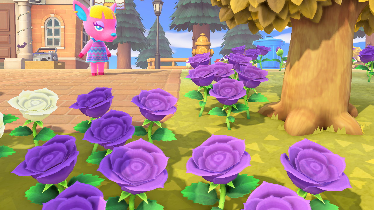 Classic Purple Roses Mod for Animal Crossing: New Horizons | ACNH Mods