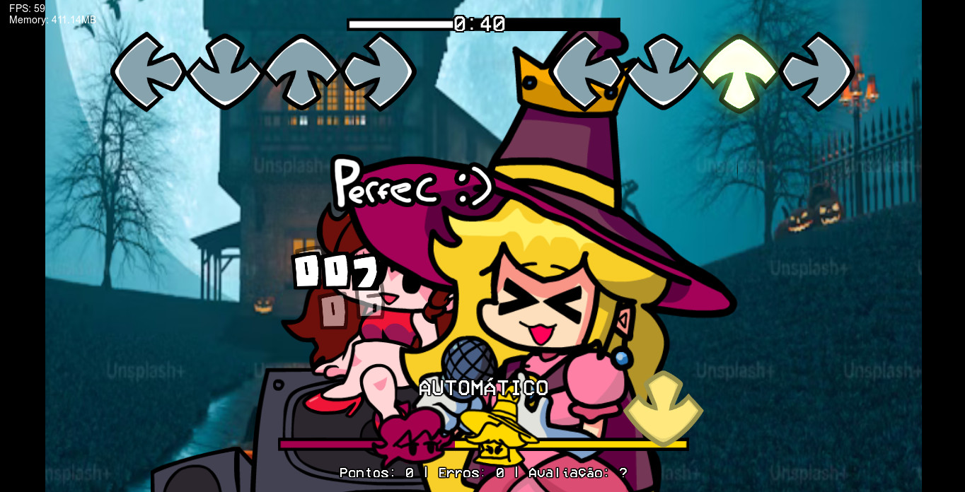 Playable Witch Princess Peach + FLA Mod for Friday Night Funkin' | FNF Mods