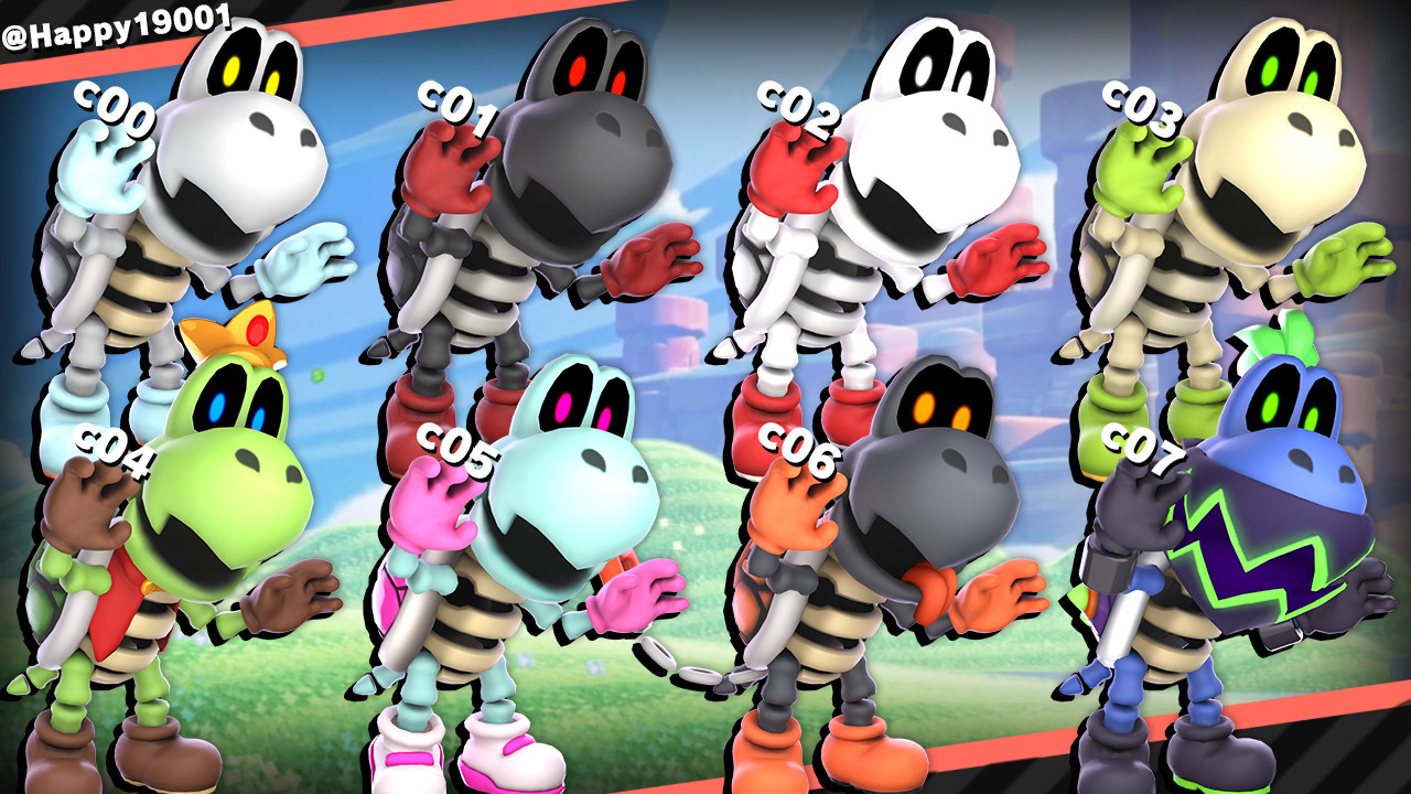 Dry Bones (Super Mario Bros. Wonder Styled) Mod for Super Smash Bros ...
