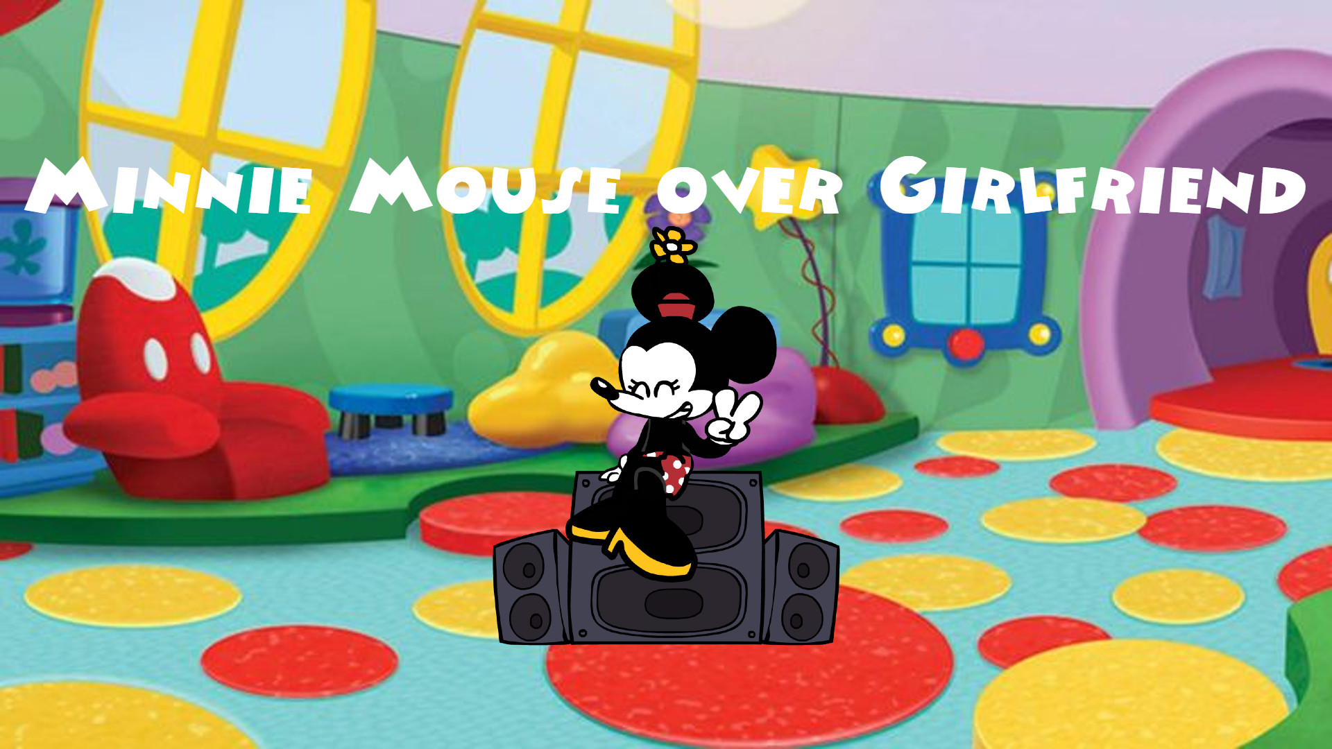Minnie Mouse over Girlfriend + FLA Mod for Friday Night Funkin' | FNF Mods