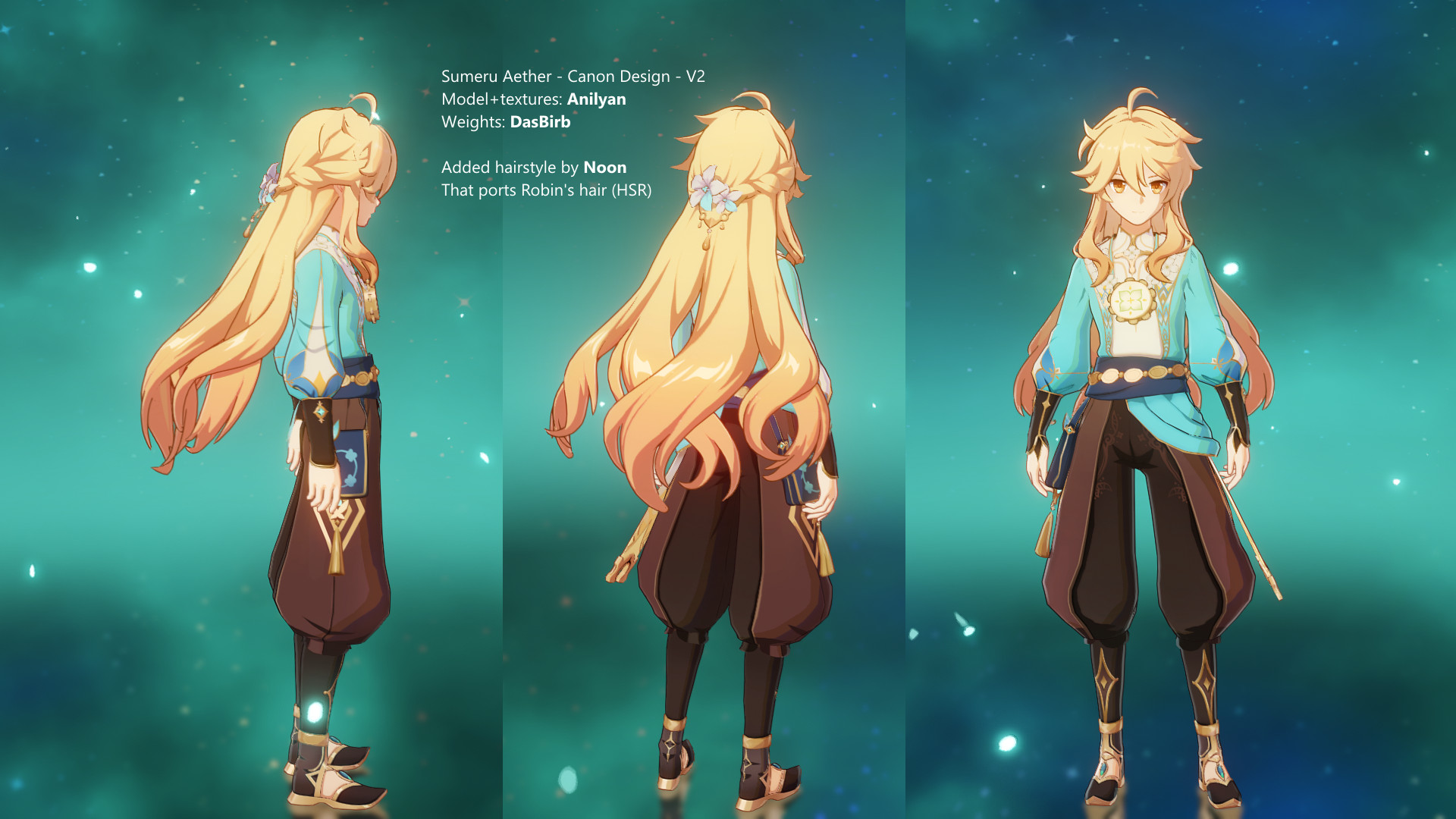 Canon Sumeru Aether - Knight of Flowers Mod for Genshin Impact | GI Mods