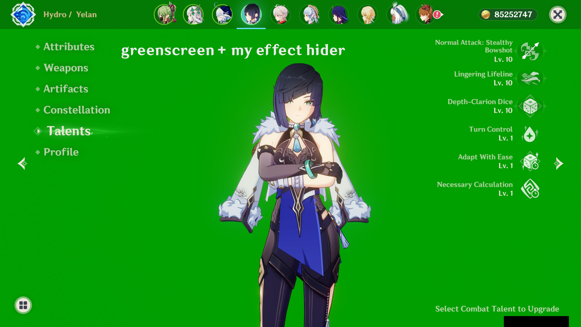 Background Effect Hider + Greenscreen Mod for Genshin Impact | GI Mods