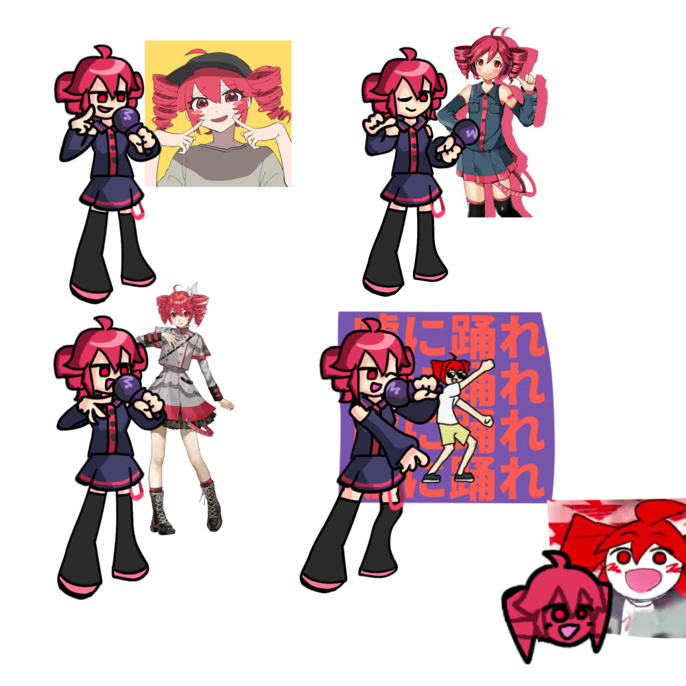 FNF Kasane teto sprite!(+chrom) Mod for Friday Night Funkin' | FNF Mods