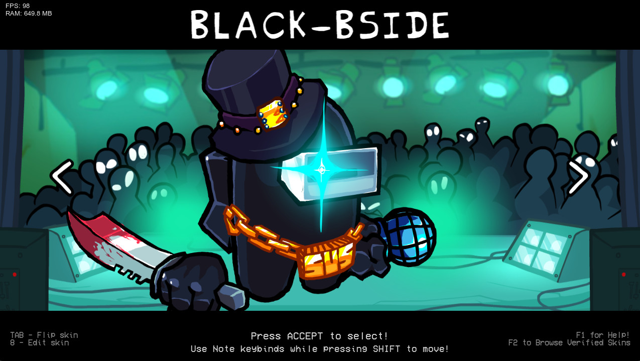 Black Imposter pack Mod for Friday Night Funkin' | FNF Mods