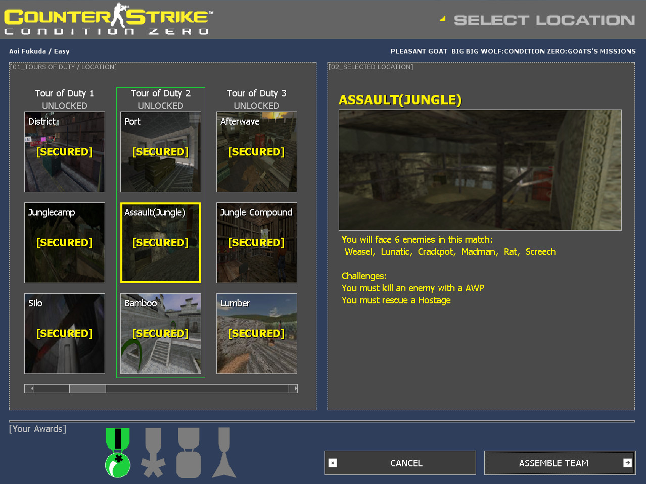 Pleasant Goat and Big Big Wolf:Condition Zero Mod for Counter-Strike ...