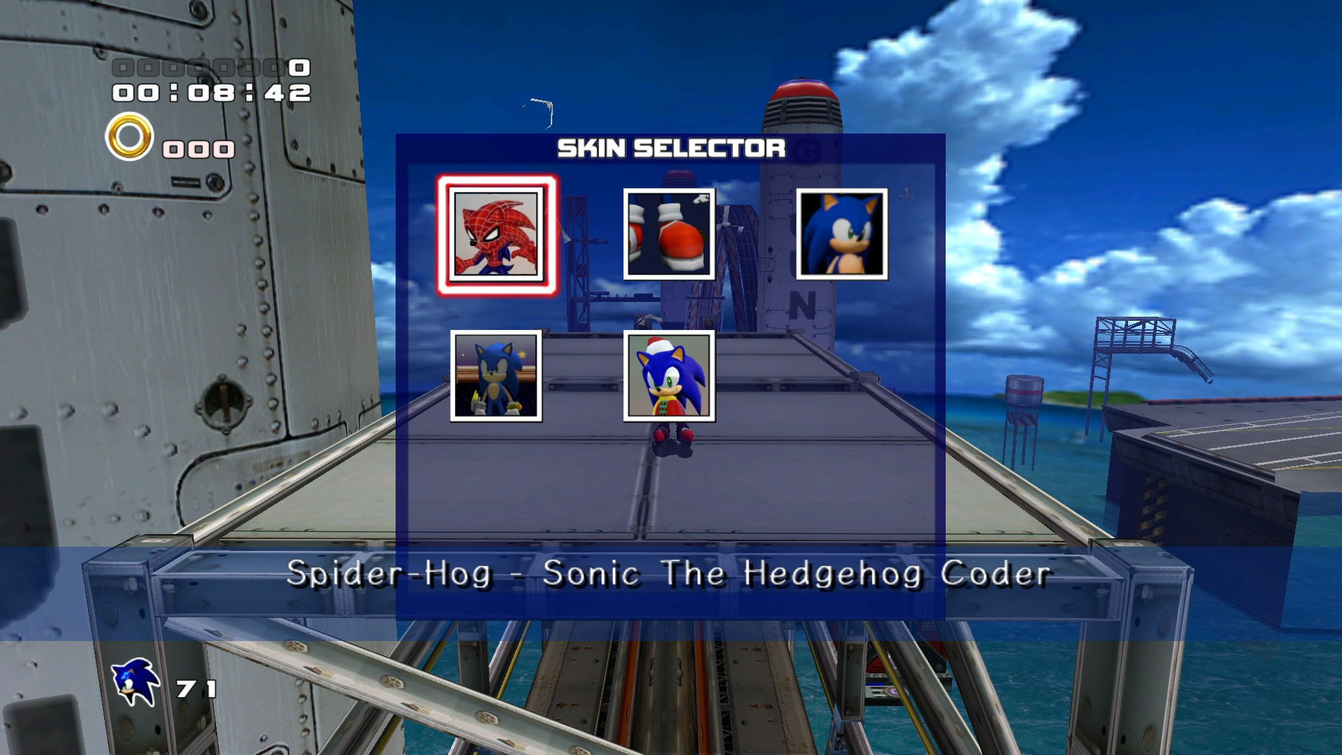 Pack of skins Sonic for Skin Selector Mod for Sonic Adventure 2 | SA2 Mods