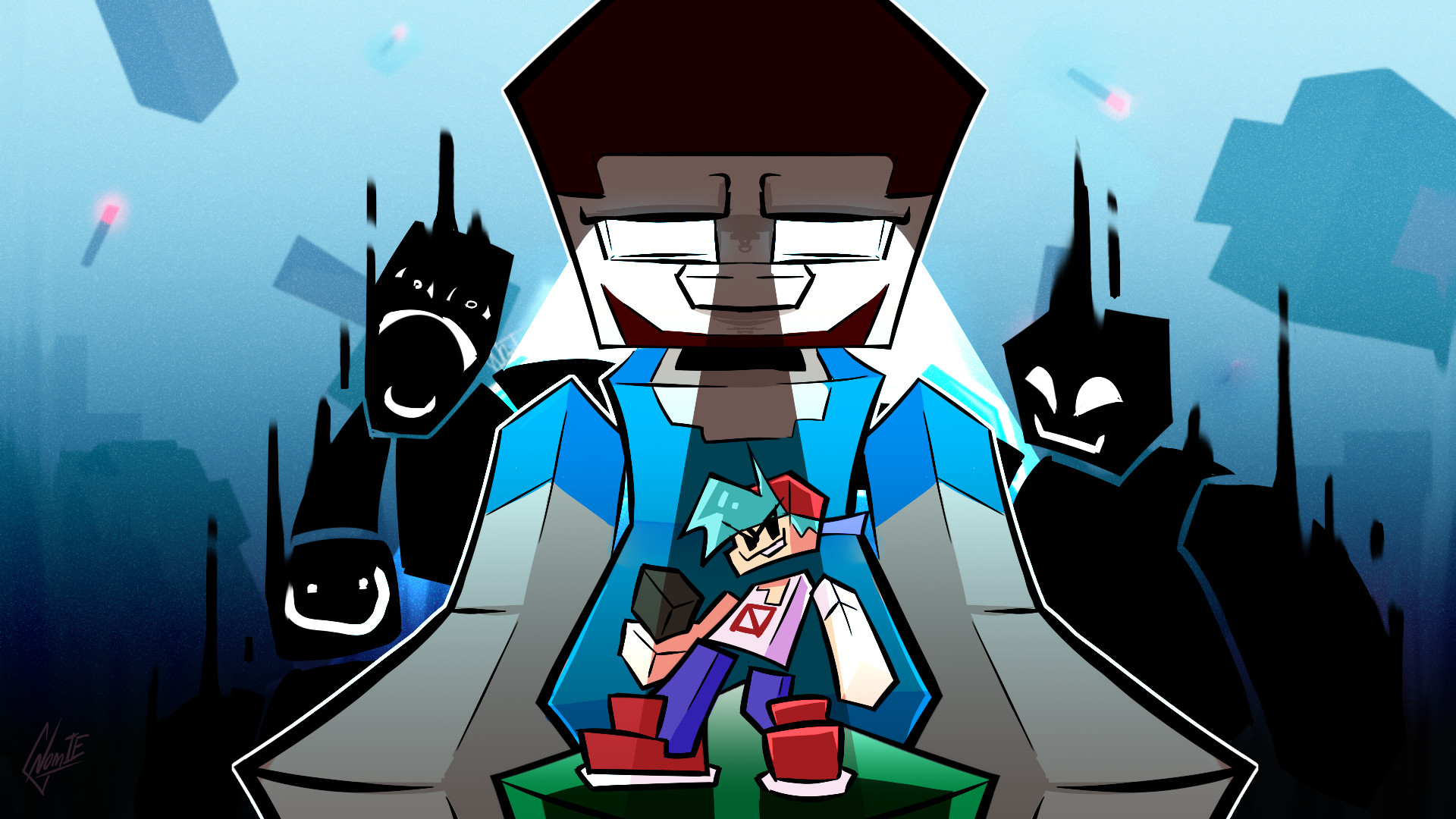 FNF: Legends of Herobrine Mod for Friday Night Funkin' | FNF Mods