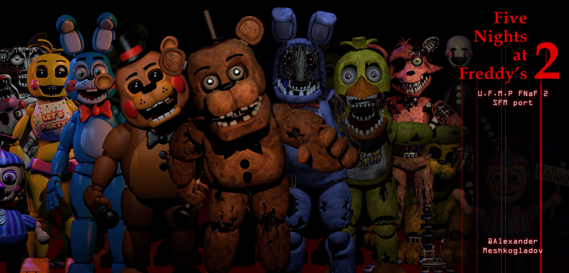 FNAF 2 Mod Pack Mod for Source Filmmaker | SFM Mods