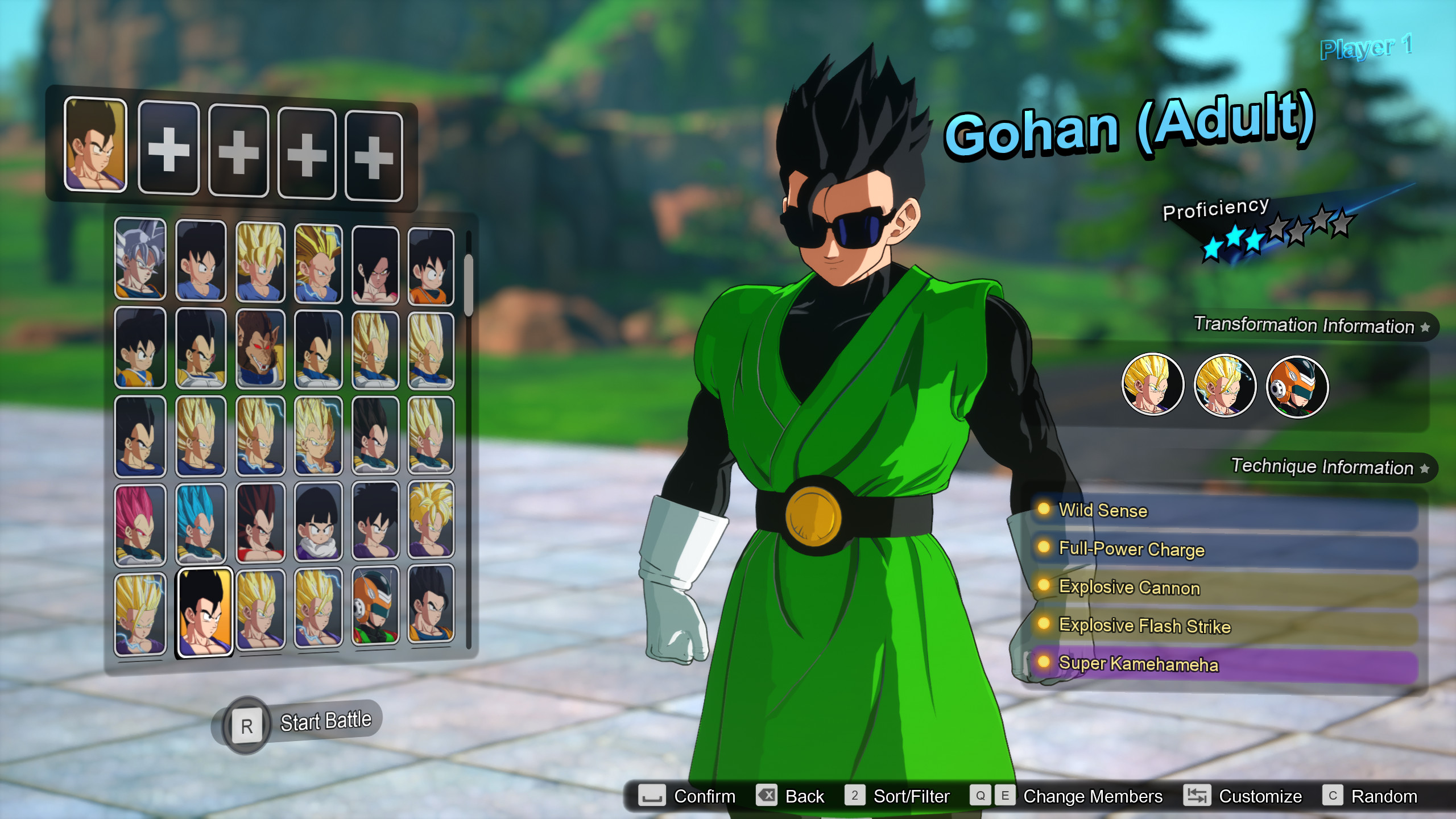 Adult Gohan with sunglasses Mod for Dragon Ball: Sparking! ZERO | DBSZ Mods