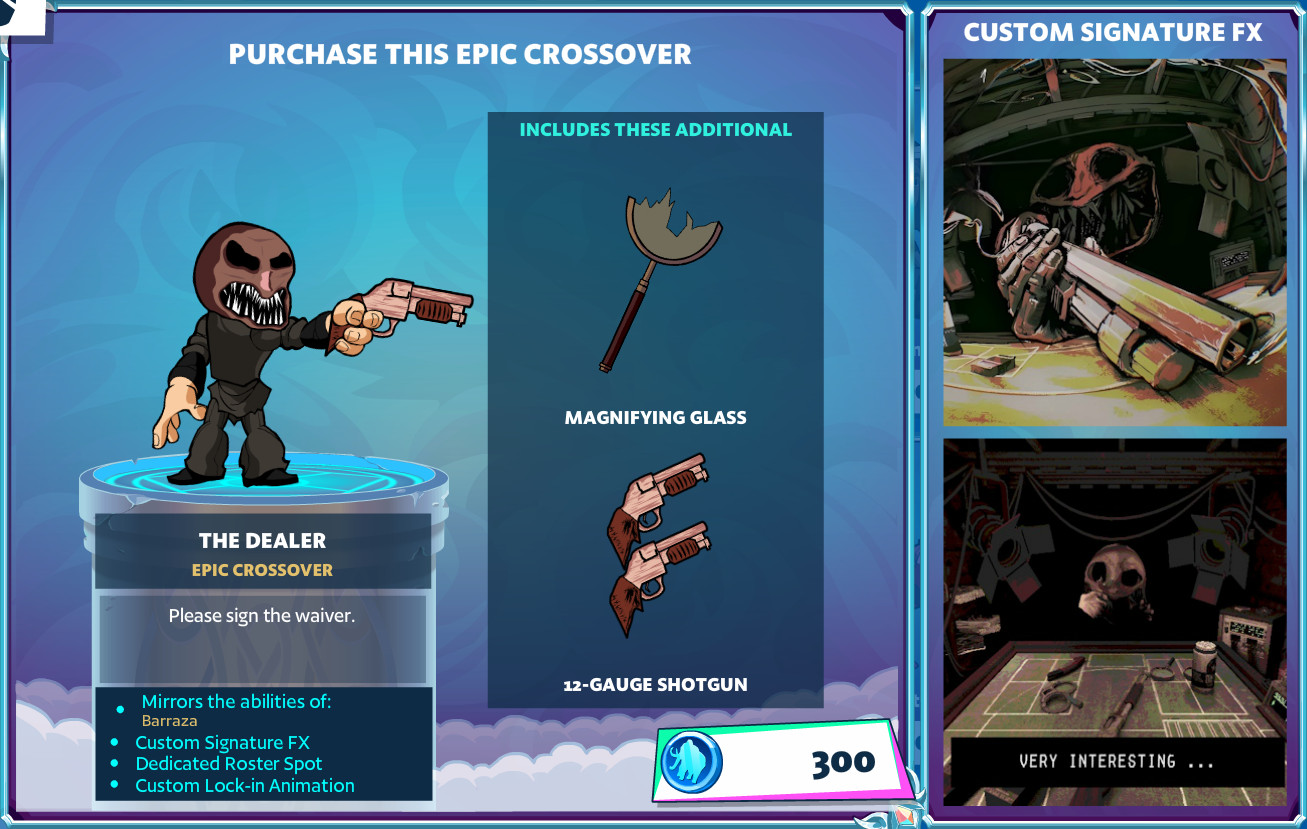 Buckshot Roulette Dealer Mod for Brawlhalla | BHalla Mods