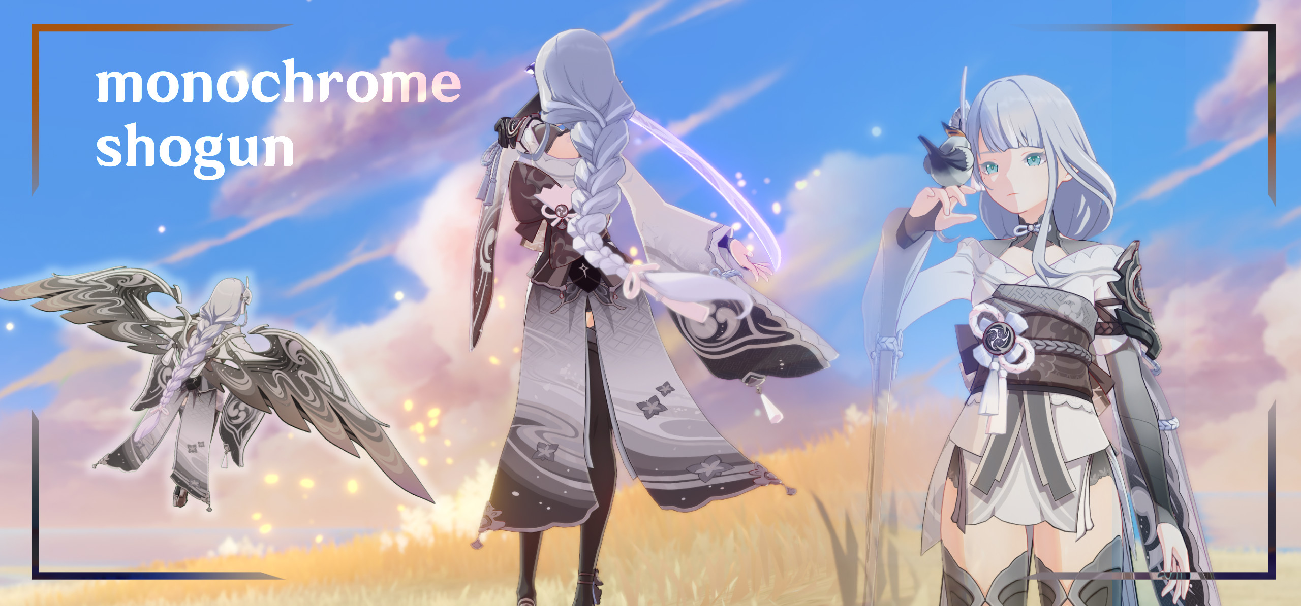 Monochrome Shogun Mod for Genshin Impact | GI Mods