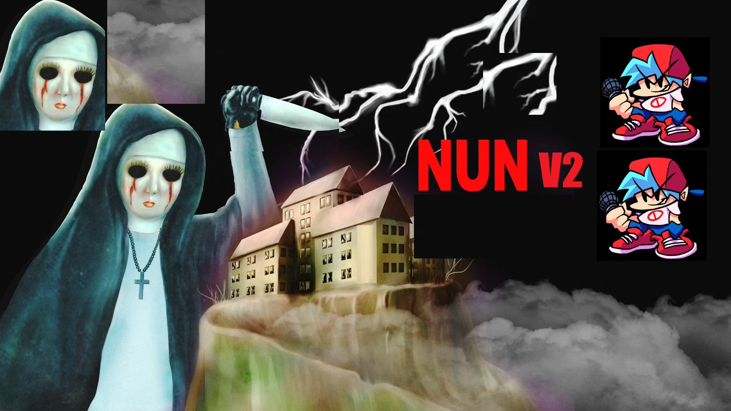 NUN V2 (NUN MASSACRE FNF) Mod for Friday Night Funkin' | FNF Mods