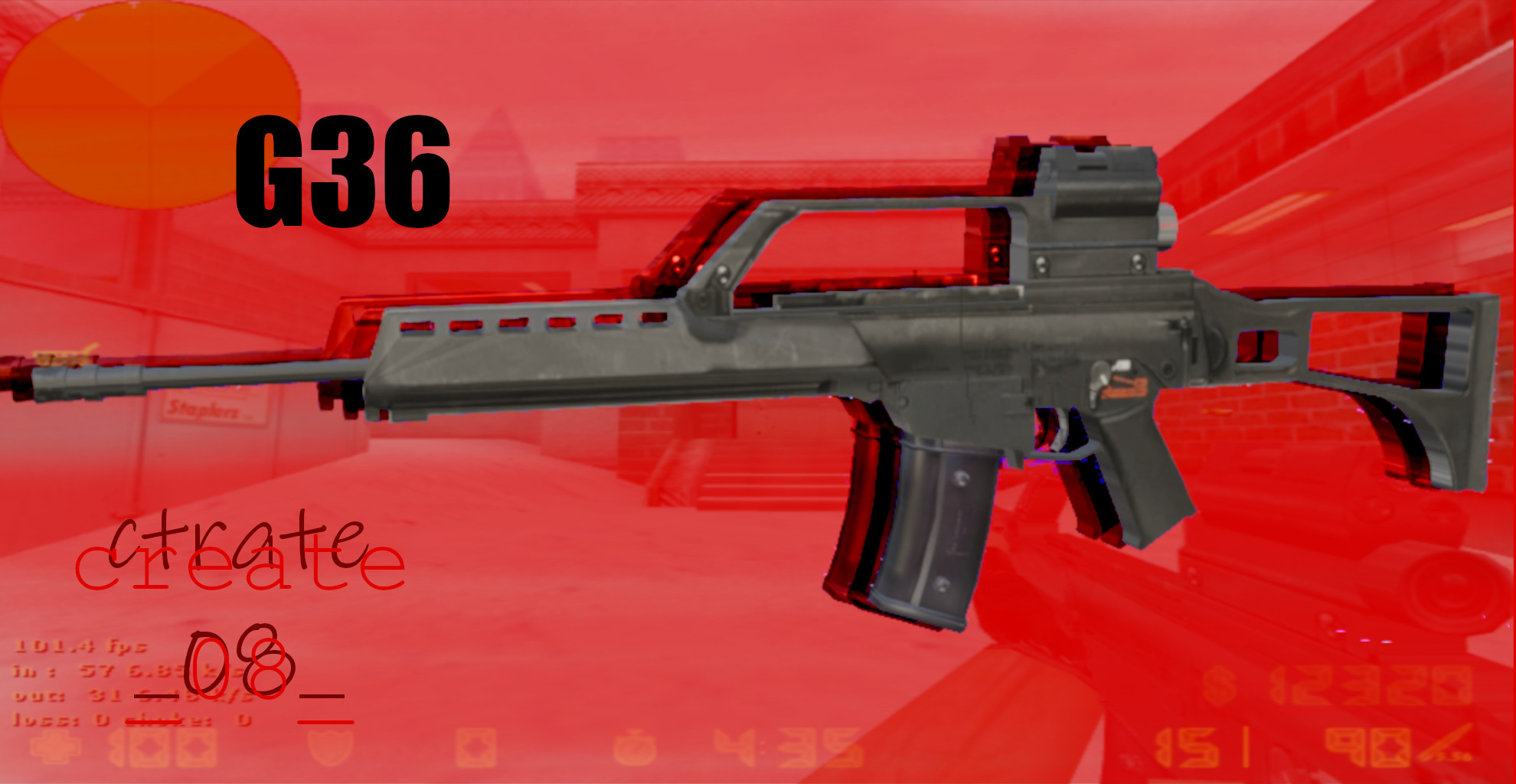 G36-Low poly Mod for Counter-Strike 1.6 | CS1.6 Mods