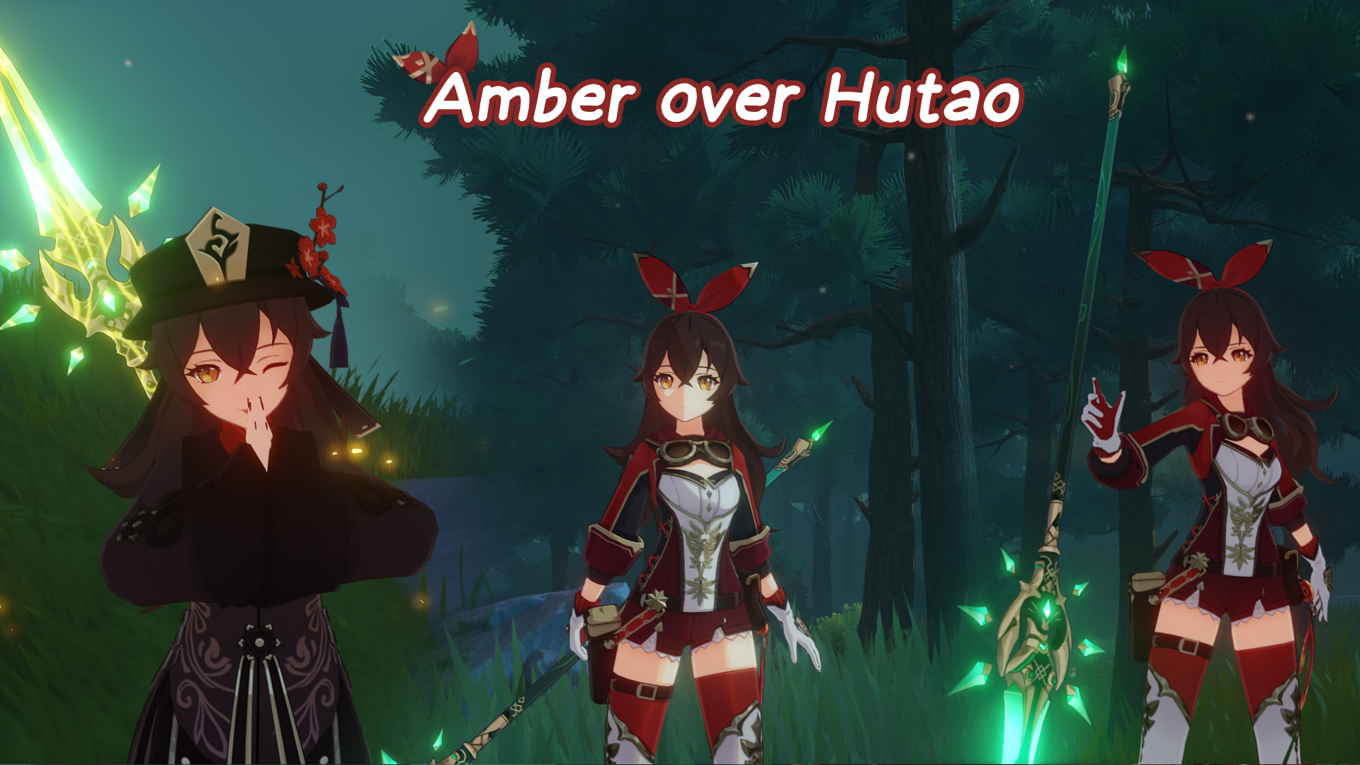 Amber over Hu Tao Mod for Genshin Impact | GI Mods