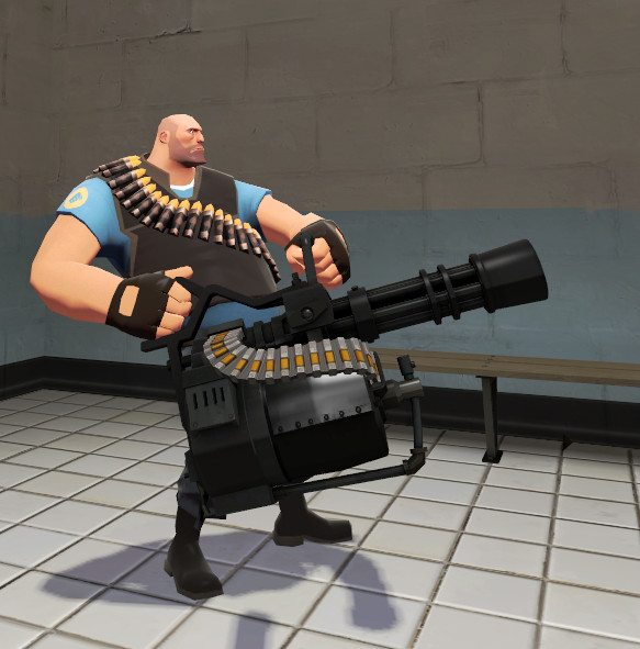 High poly minigun Mod for Team Fortress 2 | TF2 Mods