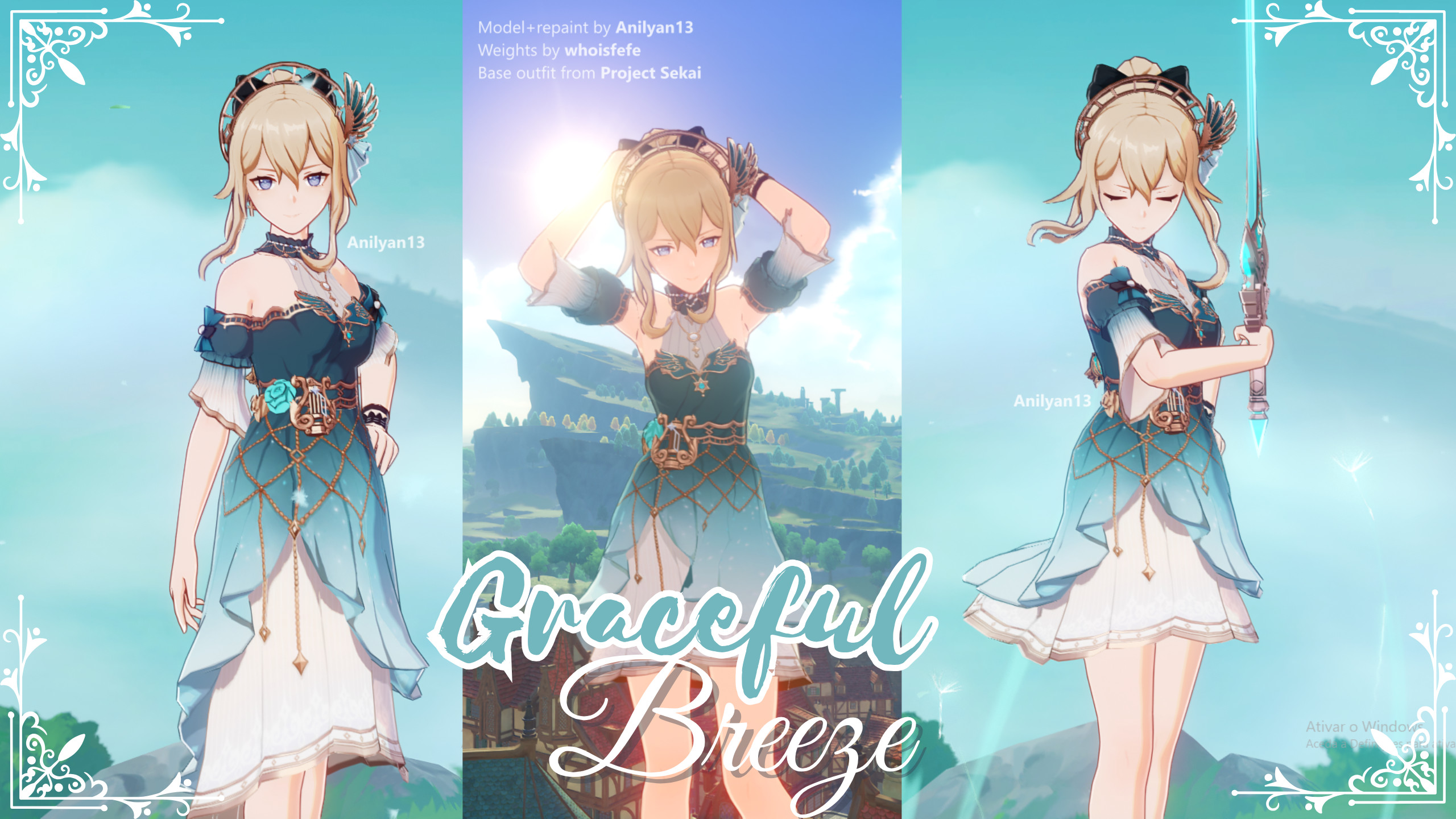 Graceful Breeze Jean Mod for Genshin Impact | GI Mods
