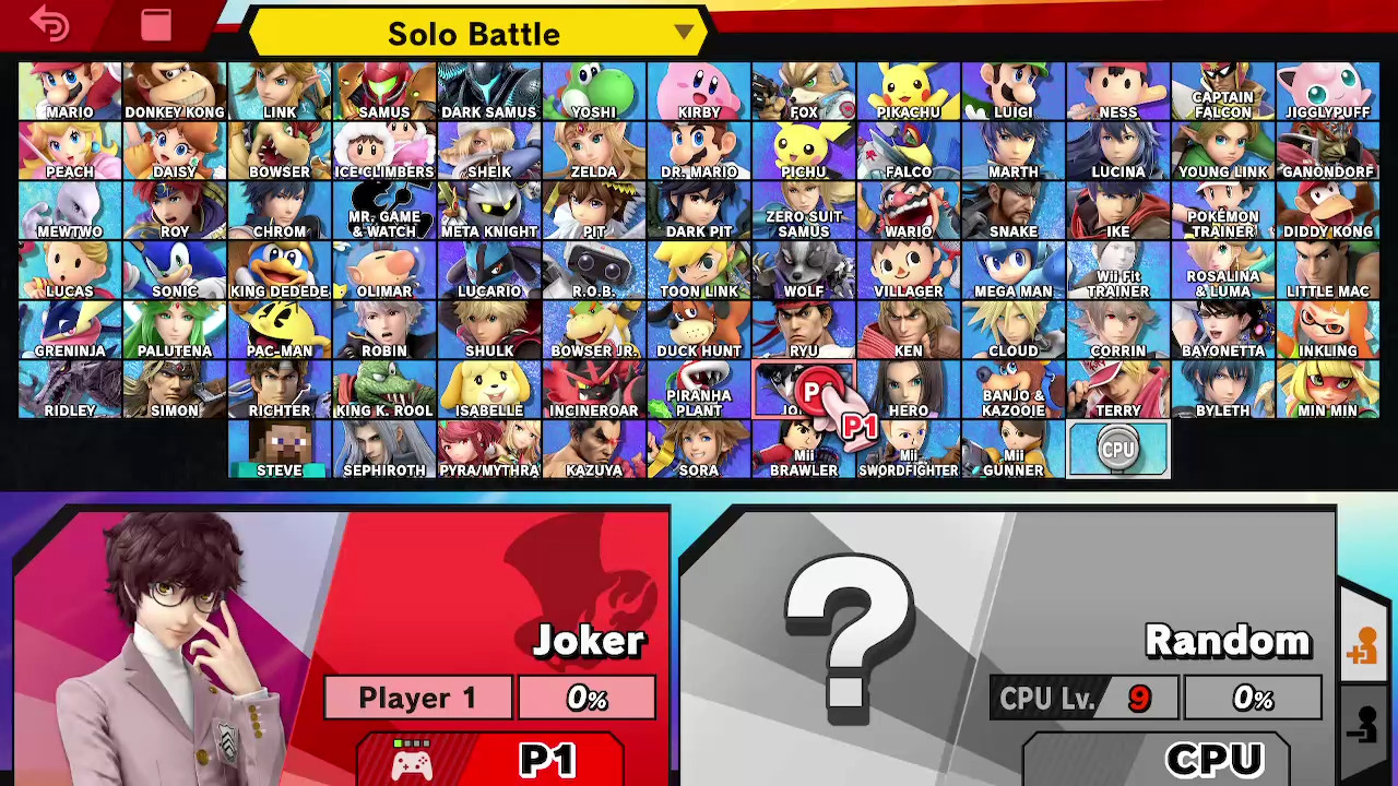 DDLC MC Joker Mod for Super Smash Bros. Ultimate | SSBU Mods