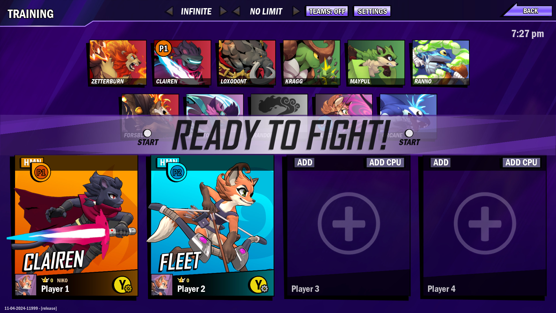 Visorless Clairen Pack Mod for Rivals of Aether II | ROA2 Mods