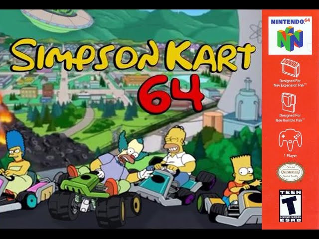Simpson Kart 64 Mod for Mario Kart 64 | MK64 Mods