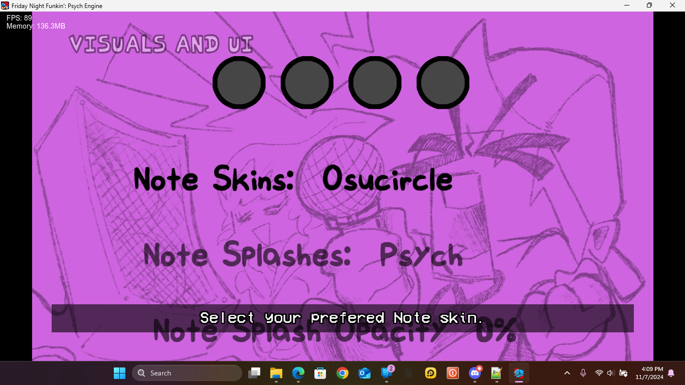 Osu Mania Circle NOTE assets Mod for Friday Night Funkin' | FNF Mods