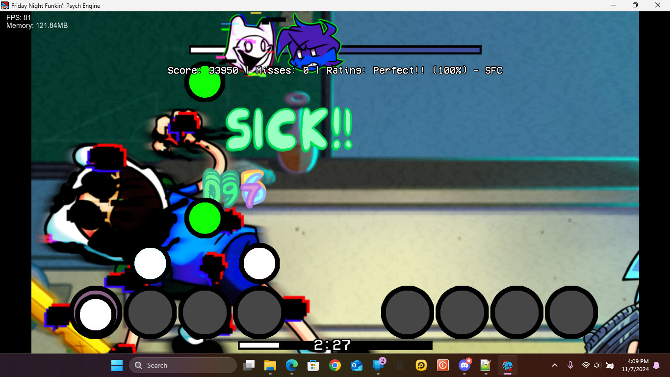 Osu Mania Circle NOTE assets Mod for Friday Night Funkin' | FNF Mods